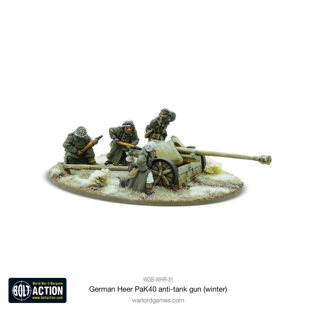Купить Bolt Action German Heer (Winter) 75mm Pak 40 Anti Tank Gun цена ...