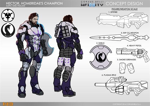 Купить Hector, Homerid Champion (Heavy Pistol, EXP CCW) (ALEPH) цена 1 ...